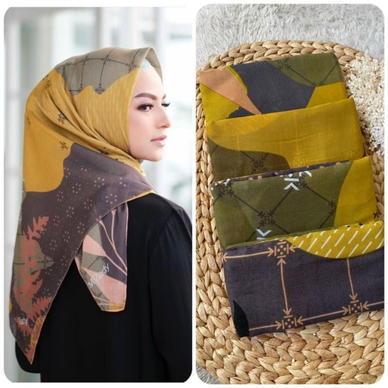 Jual HIJAB SEGI EMPAT MOTIP/KERUDUNG MOTIF VOAL TERBARU/JILBAB SEGI EMPAT MOTIF VOAL PREMIUM ...