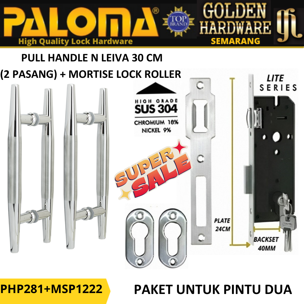 Jual Tarikan Pintu Pull Handle Paloma Set Kunci PHP 281 (2PSG) MSP 1222 ...