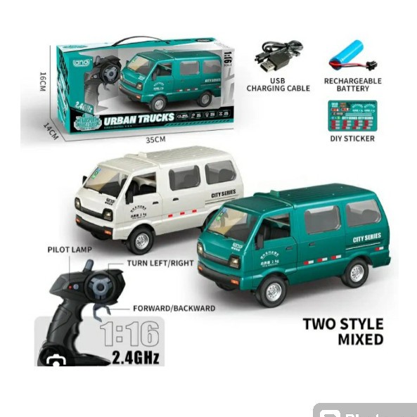 Jual RC MOBIL REMOTE CONTROL BOX CARGO RC CAR PICK UP & BOX 1:16 SUZUKI ...