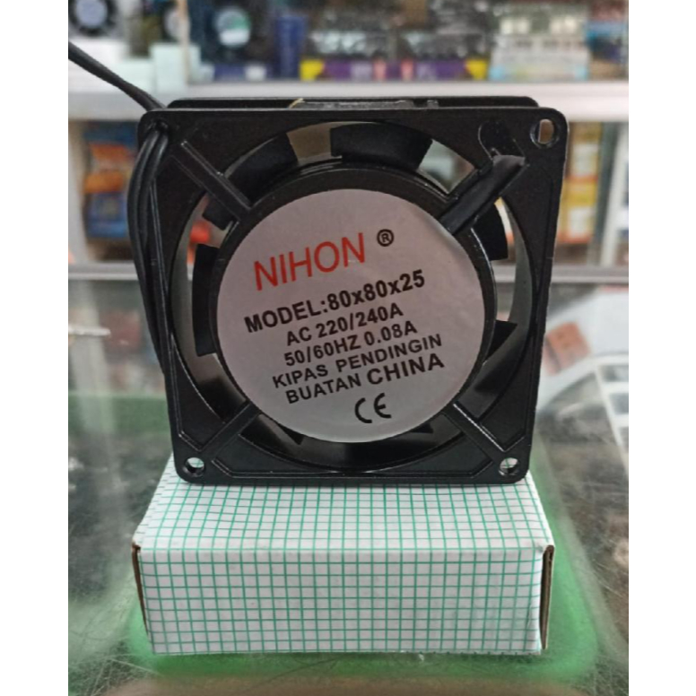 Jual FAN AC 220V / 8X8 8CM NIHON / PANAMATIC / SAN ACE 8025 | Shopee Indonesia
