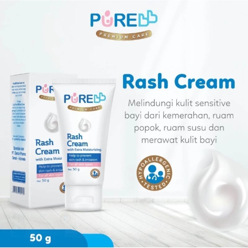 Jual Pure bb Rash Cream 50g with extra moisturizing | Shopee Indonesia