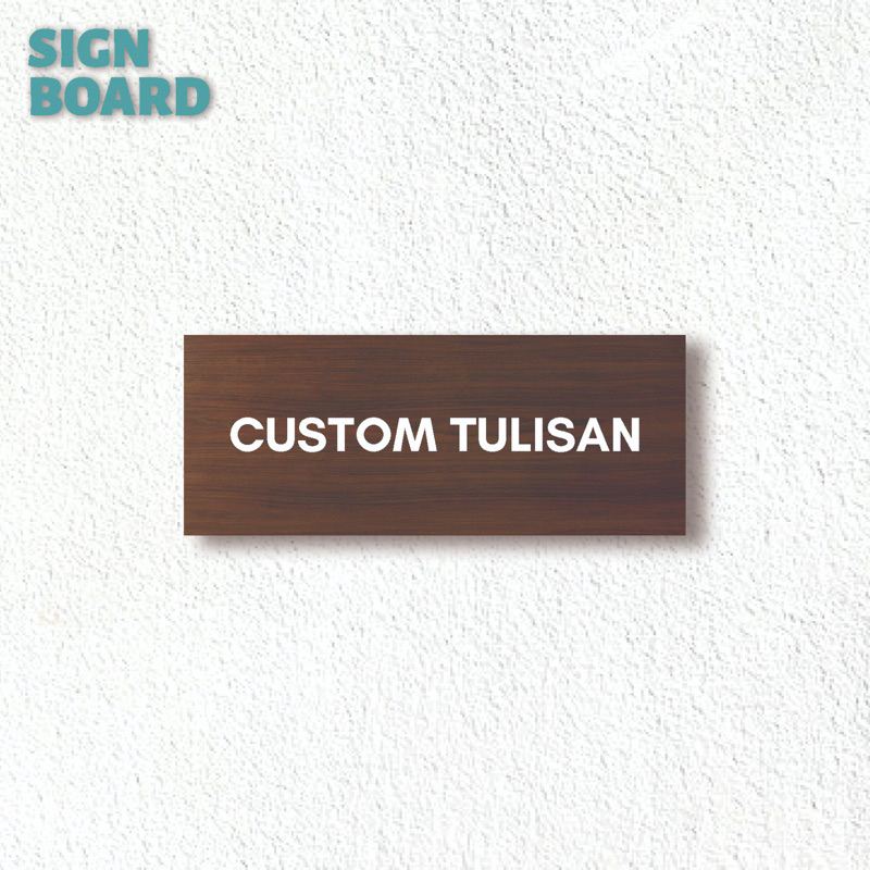 Jual Custom Sign Board Nama Ruangan Akrilik Print Papan Nama Ruang ...