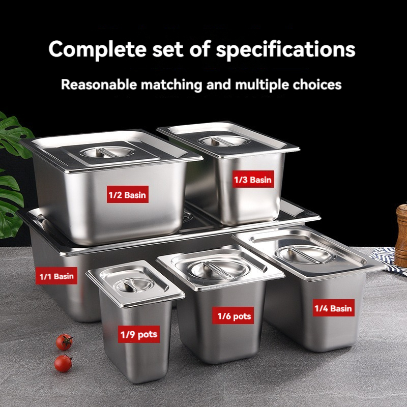 Jual 304 Food tray/stainless steel food tray/set of containers and lids ...