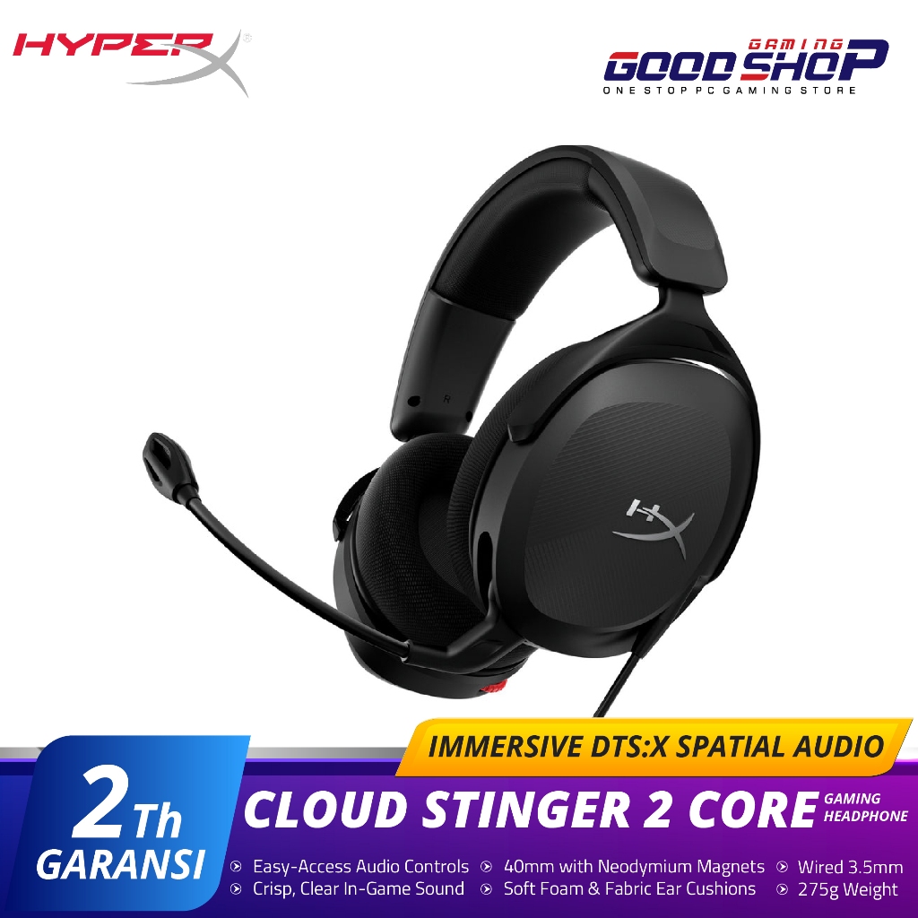 Jual HyperX Headset Gaming Cloud Stinger 2 Core Wired | Shopee Indonesia