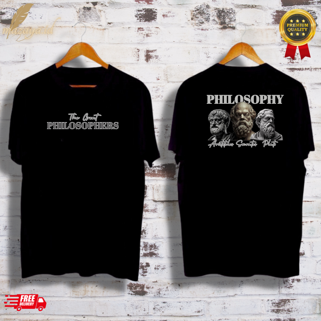 Jual BAJU KAOS TSHIRT 01 THE GREAT PHILOSOPHER ARISTOTELES SOCRATES ...