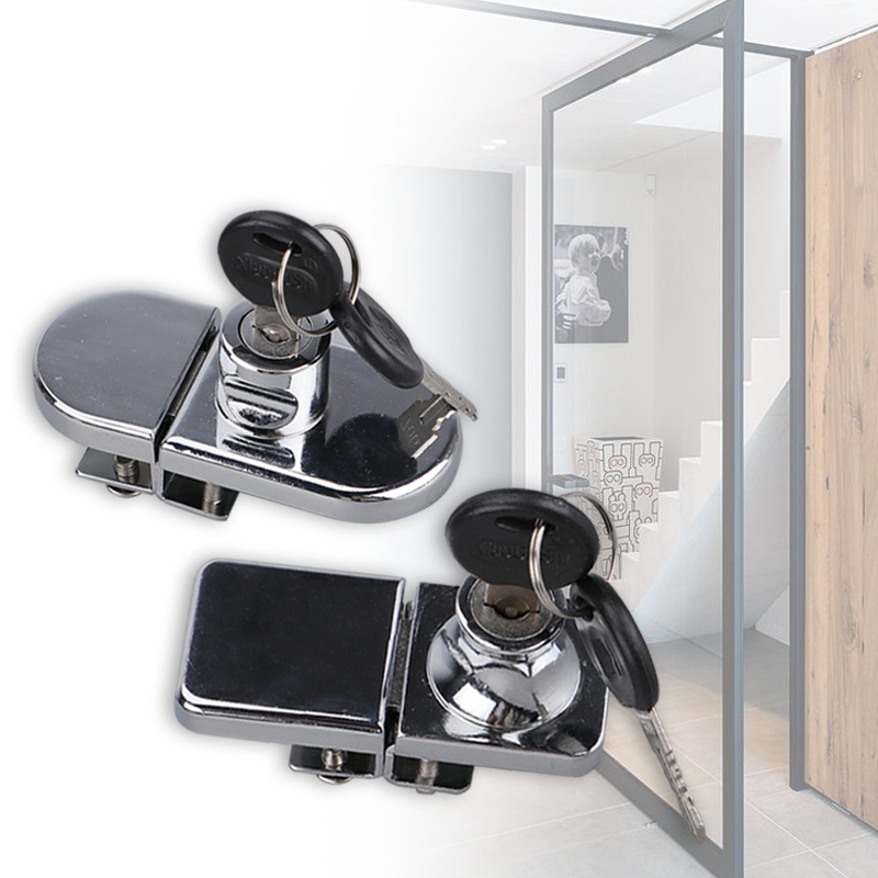 Jual Kunci Kaca/Lock Kunci Pintu Kaca /Glass Door Lock/Rotary Knob Buka Tutup Push Sliding Gate ...
