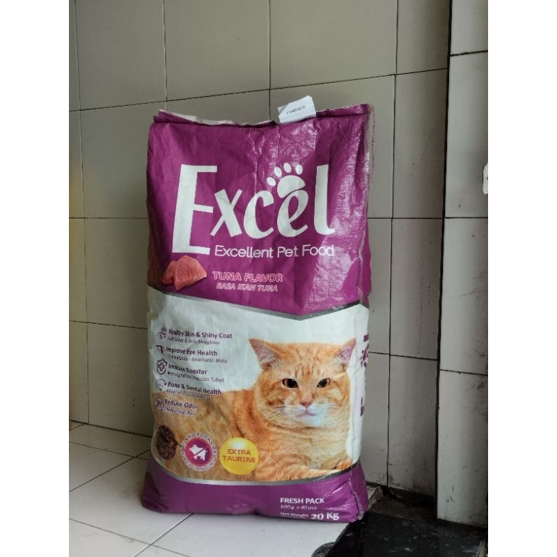 Jual 1 SAK ZAK 20kg Excel pakan kucing ungu pink orange japfa 1 Karung ...