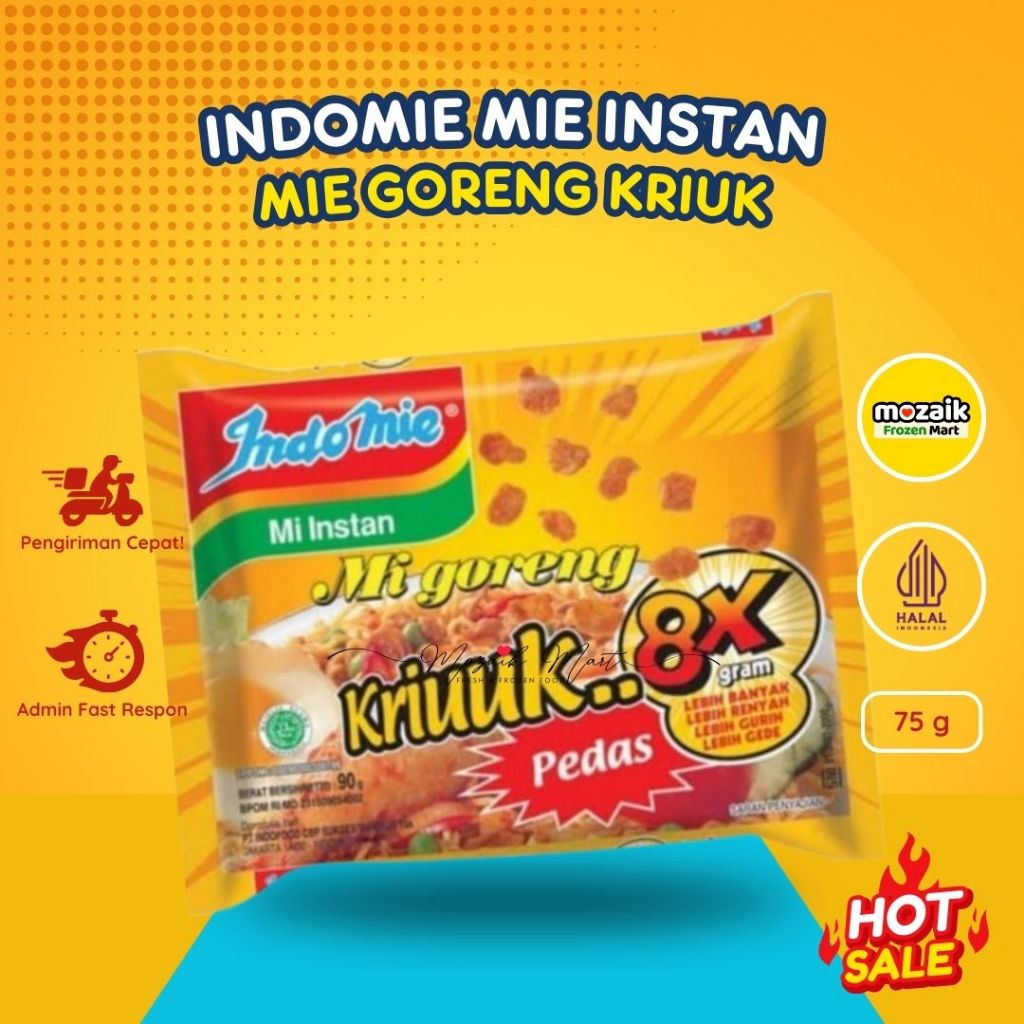 Jual Indomie Mie Goreng Kriuk Frozen Mart Frozen Food Palembang 75 gr ...