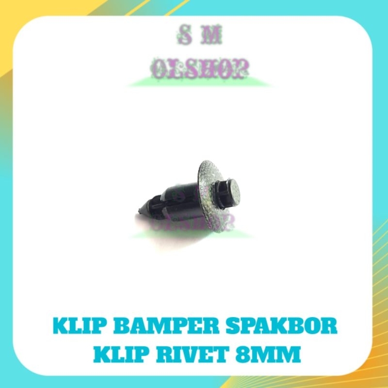 Jual 30 PCS KLIP RIVET JUMBO 8MM KLIP PLASTIK BESAR UNTUK MOTOR MOBIL ...