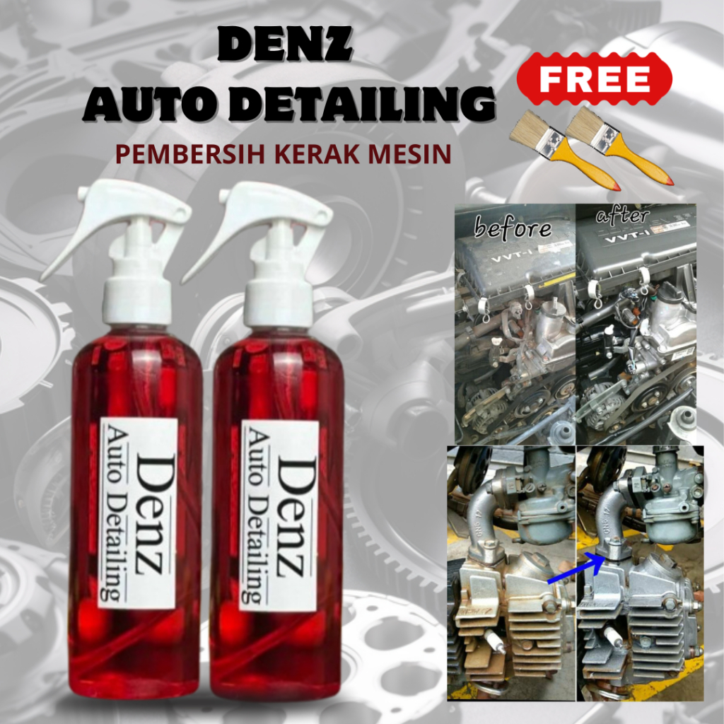 Jual DENZ AUTO DETAILING ENGINE DEGREASER 250ml 500ml 1 liter Cairan Pembersih Kerak Oli Motor ...