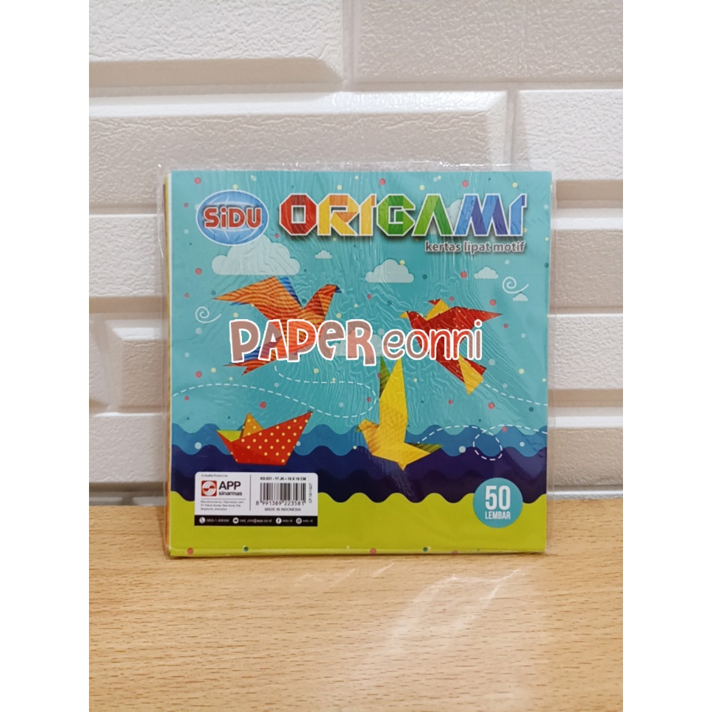 Jual Origami SIDU 2 sisi motif 50 lembar 16x16 cm | Shopee Indonesia