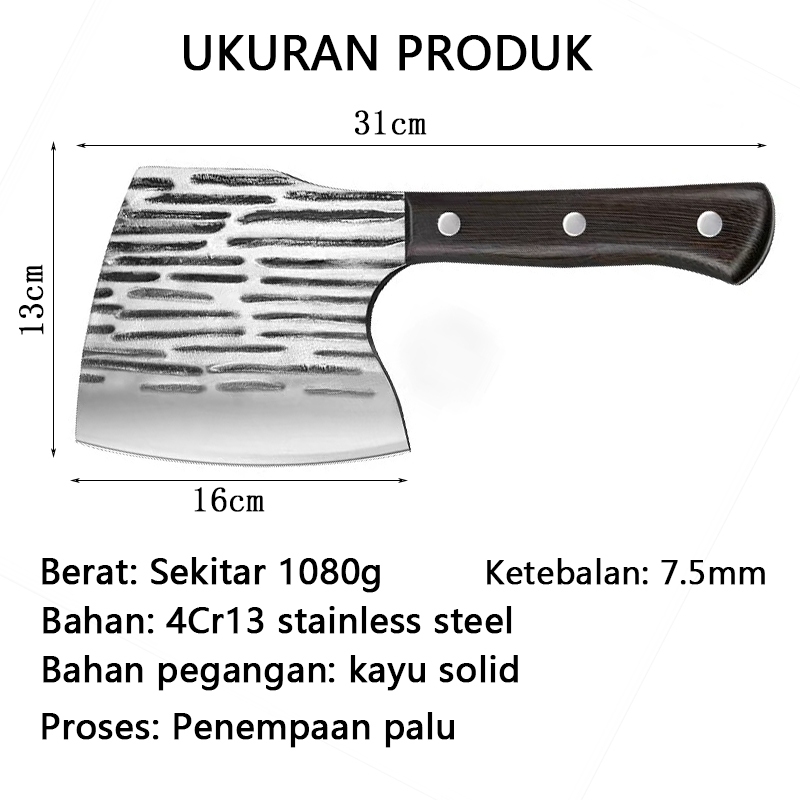 Jual Oita Pisau kapak pemotong tulang dan daging ready stok | Shopee ...