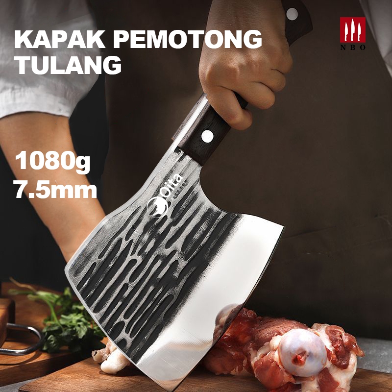 Jual Pisau Dapur Ketebalan 7.5mm Kapak Potong Tulang Professional Golok ...