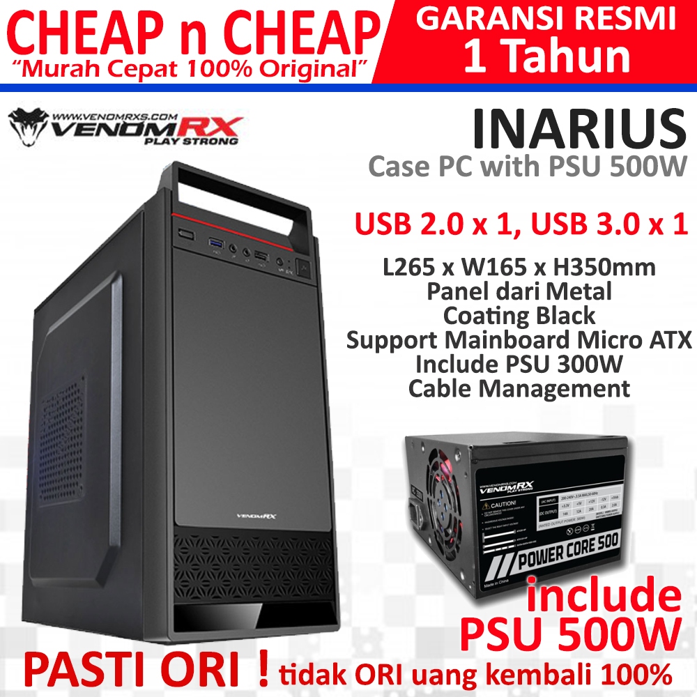 Jual VenomRX Astaroth PSU 500W Case Casing PC Komputer Venom RX Kingpin ...
