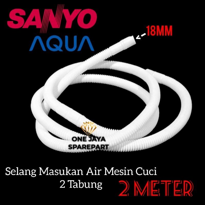 Jual [SANYO 2 METER]Selang Air Masuk Inlet Mesin Cuci Sanyo 2 Tabung ...