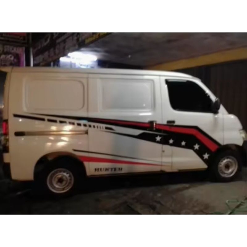 Jual cutting stiker mobil box van blind Van colt apv grandmax | Shopee ...