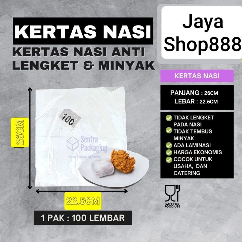 Jual Kertas Nasi Kfc Anti Lengket / Kertas Kfc Anti Minyak Pembungkus ...