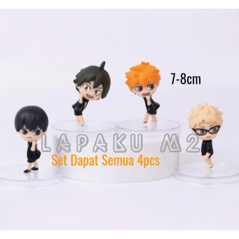 Jual Figure Haikyuu Hinata Kageyama Tsukishima Yamaguchi Set isi 4pcs ...