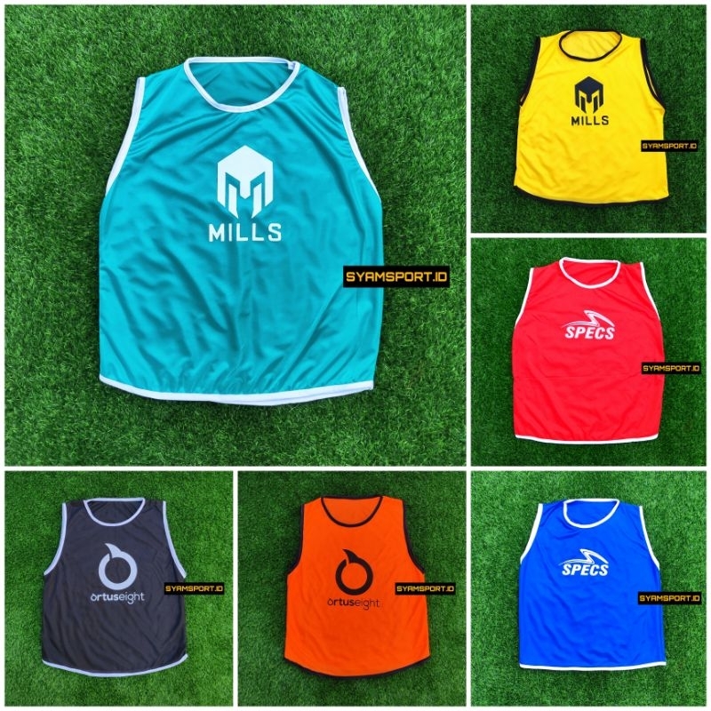 Jual Rompi Latihan Bola (Isi 6-12 pcs) Drifit ANTI KUSUT / Rompi Tim ...