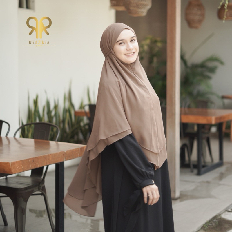 Jual 𝐑𝐢𝐝𝐙𝐤𝐢𝐚 𝐡𝐢𝐣𝐚𝐛 Aisyah bergo ceruty babydoll premium 2 layer | Shopee Indonesia