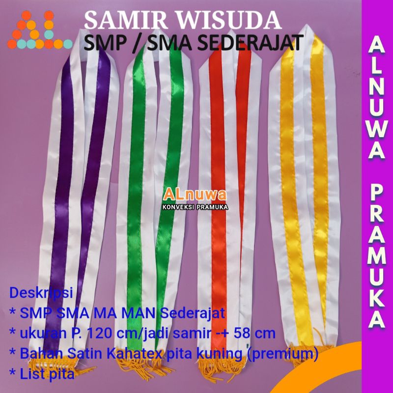 Jual Samir Wisuda Kalung Wisuda SMP SMA / Samir wisuda Dewasa | Shopee ...
