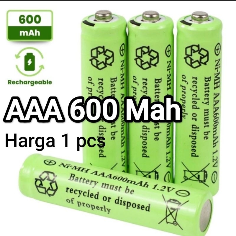 Jual Baterai AAA A3 Charger Cas Isi Ulang Ni-CD atau Ni-MH Batre ...