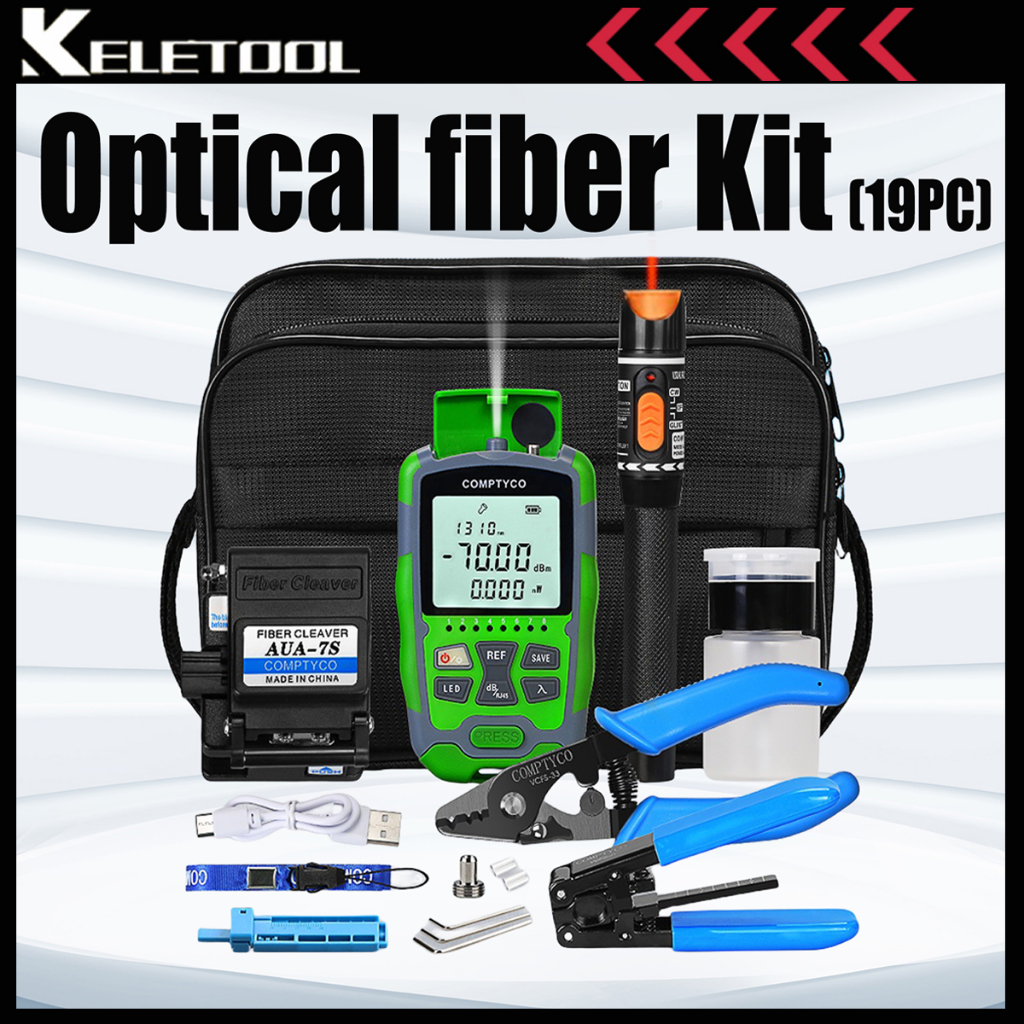 Jual 19 pcs set Fiber tool kit AUA-MC7 Alat Fiber Optik Alat Serat ...