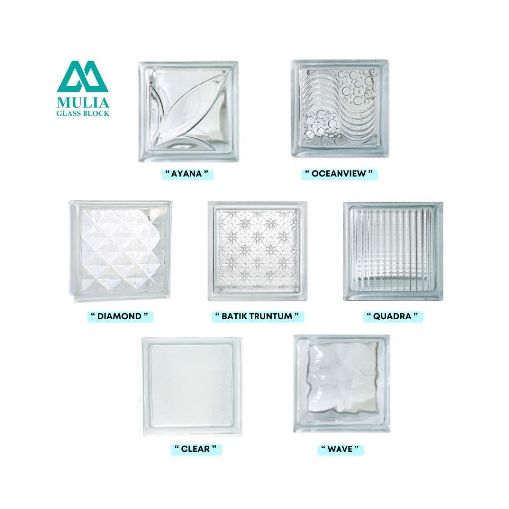 Jual Glass Block Mulia Motif Terbaru Ukuran 20X20 Motif Ayana Oceanview ...