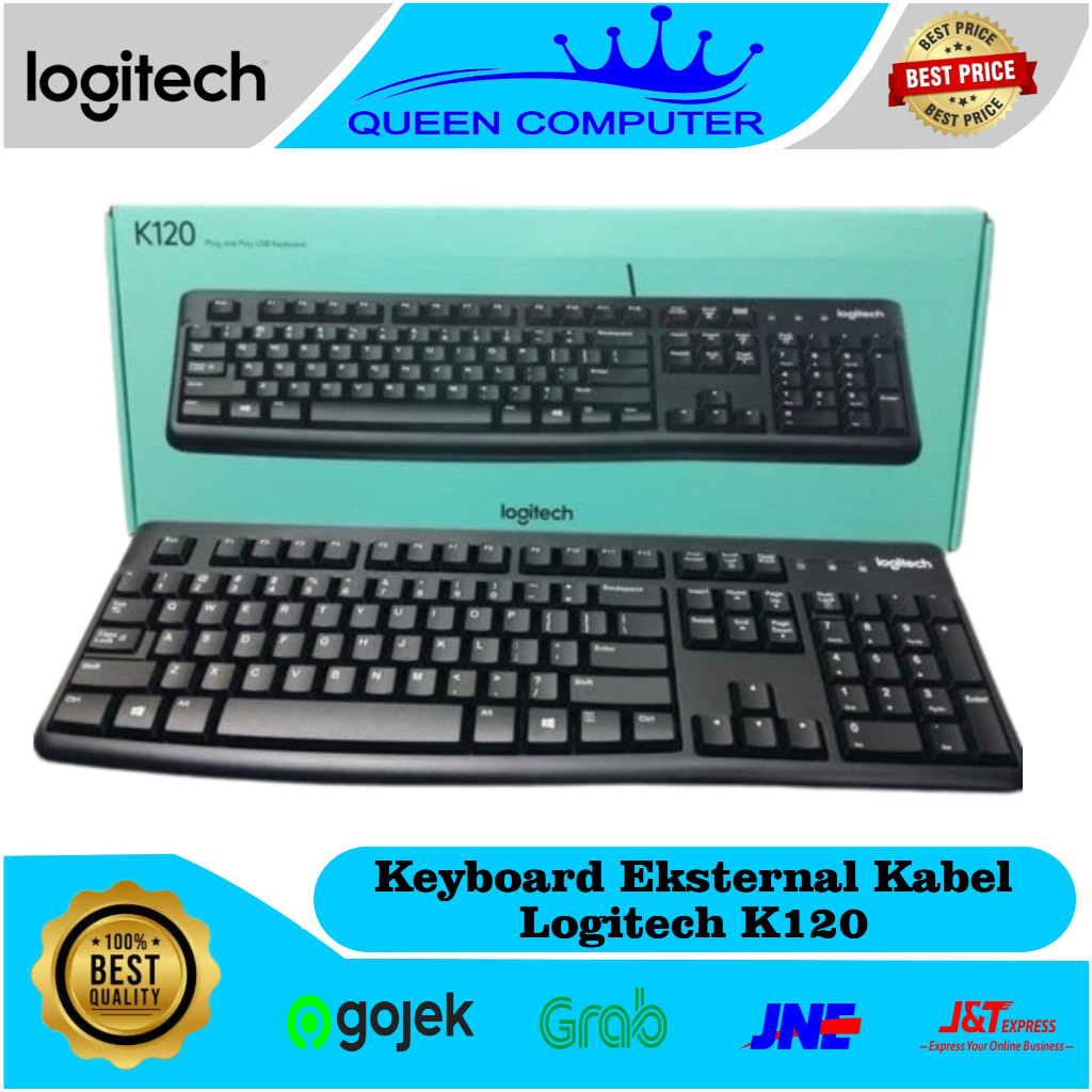 Jual Keyboard Logitech k120 Kabel USB / Keyboard Eksternal Logitech ...