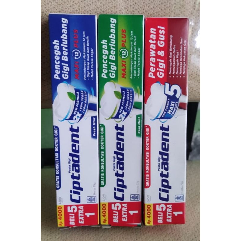 Jual Ciptadent 75 gr (Paket isi 3 pcs) | Shopee Indonesia