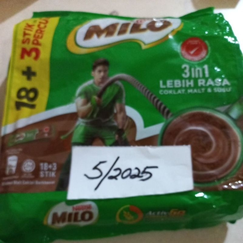 Jual MILO ACTIVE GO 18 stik Milo 3 in 1 / Milo 18+3(21stik) | Shopee ...