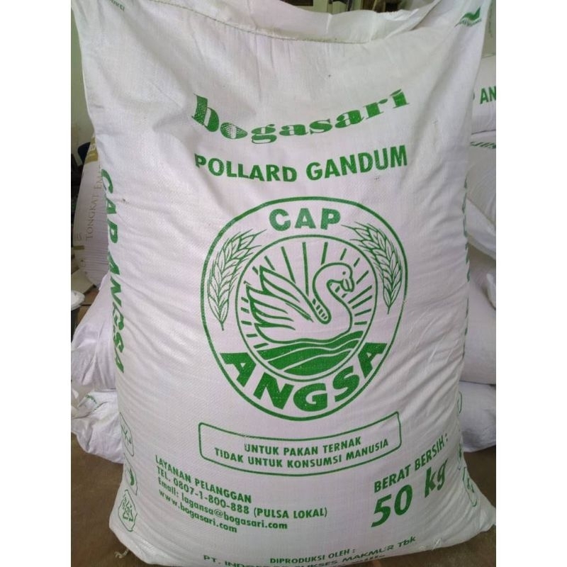 Jual Pollard Gandum CAP ANGSA BOGASARI Polar Pakan Ternak Sapi Kambing ...