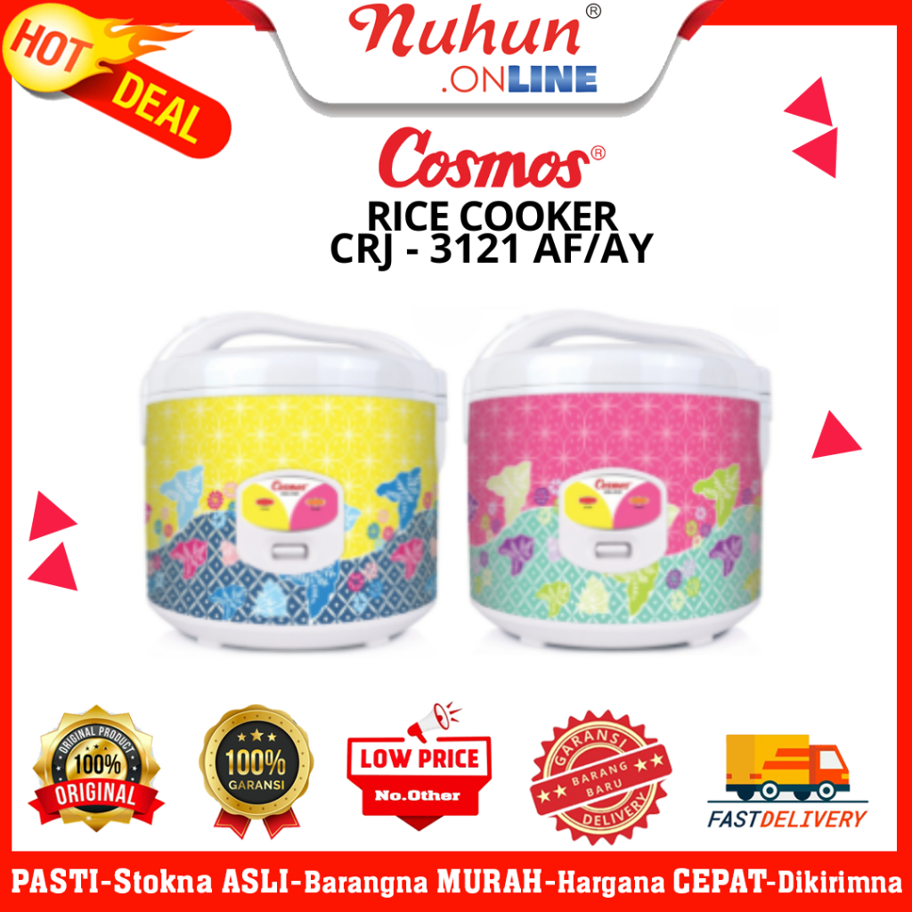 Jual Rice Cooker Cosmos CRJ-3121 AF/AY | Shopee Indonesia