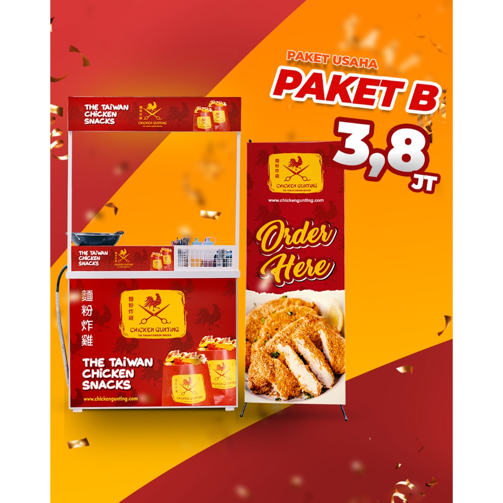 Jual Paket Kemitraan Chicken Gunting, Mini Booth - Paket B, Peralatan ...
