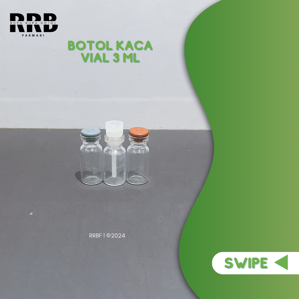 Jual BOTOL TESTER 3ML - BOTOL KACA VIAL 3ML - BOTOL PINISILIN 3ML otol ...