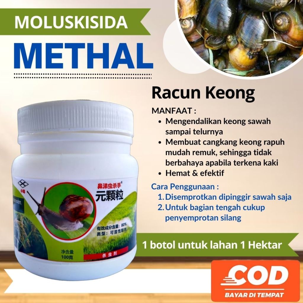 Jual METHAL SLUG KILLER - Obat Pembasmi Siput, Keong Sawah dan Bekicot ...