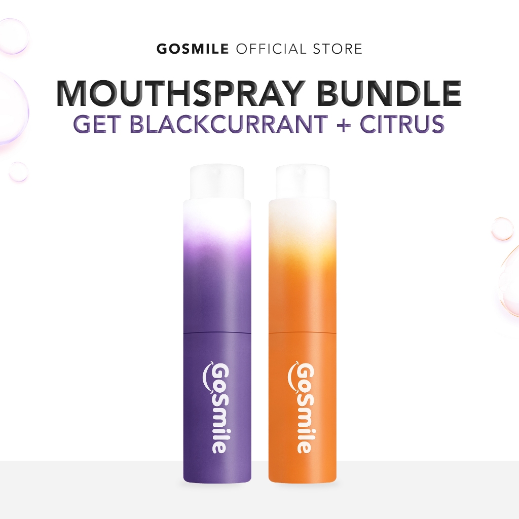Jual Go Smile Bundle 2 Mouthspray Blackcurrant dan Mouthspray Citrus ...