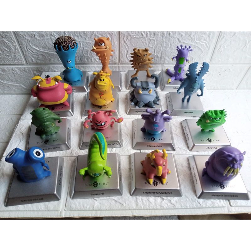 Jual Miniatur Figure action monster Jenis Jenis virus bakteri penyakit ...