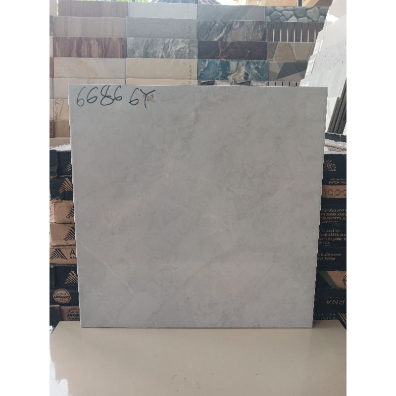 Jual keramik 40x40 6686 Grey Merk Arwana | Shopee Indonesia