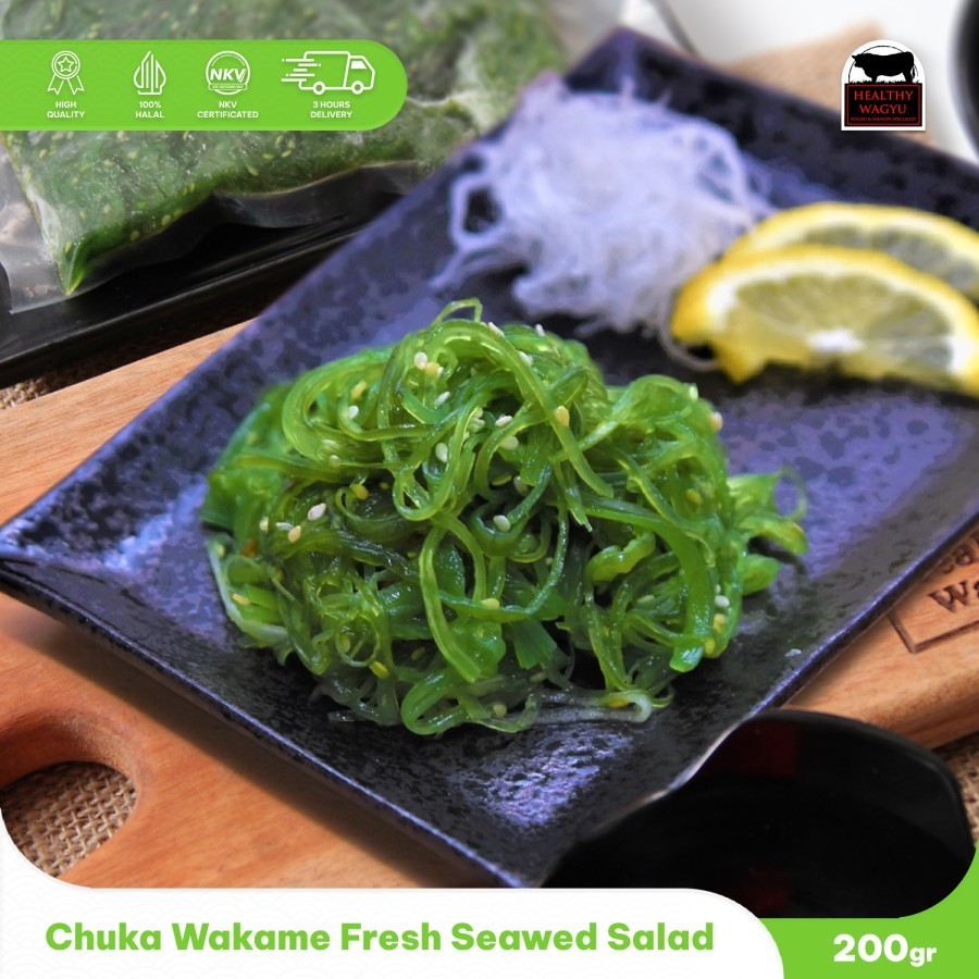 Jual Chuka Wakame Fresh Seaweed Salad Rumput Laut 200gr | Shopee Indonesia