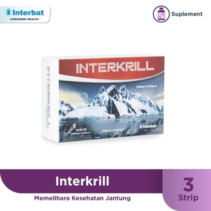 Jual INTERBAT INTERKRILL PER STRIP ISI 10 KAPSUL UNTUK KESEHATAN ...