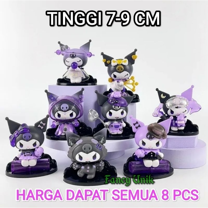 Jual Sanrio Kuromi Werewolf Kill Dark Series Action Figure Set 8 Pcs ...