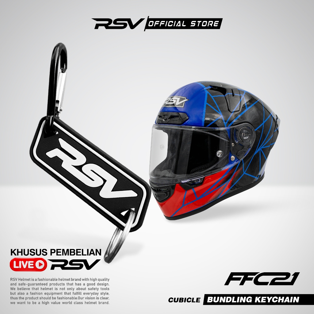 Jual HELM RSV FFC21 FIBER COMPOSITE CUBICLE | Shopee Indonesia