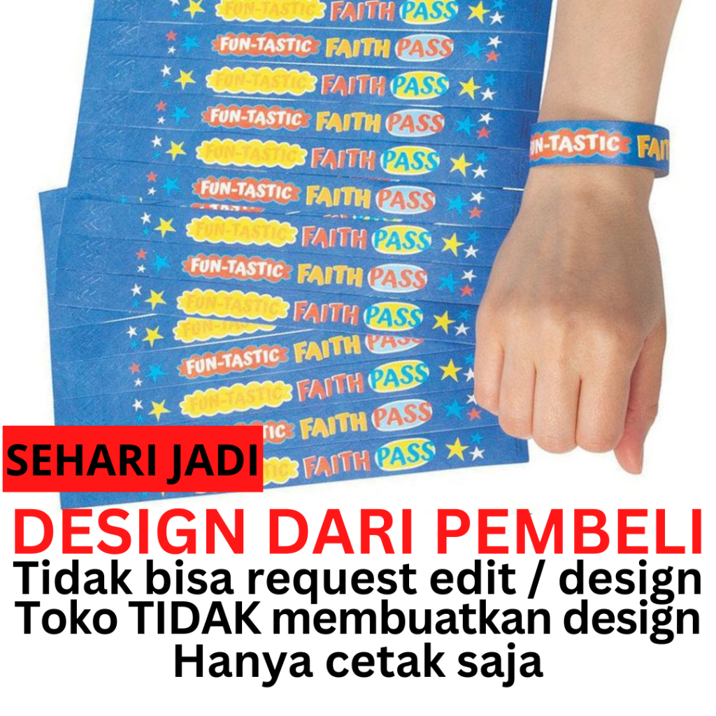 Jual Cetak Gelang Tiket Custom Event Indoor Outdoor Acara Wahana Kpop ...