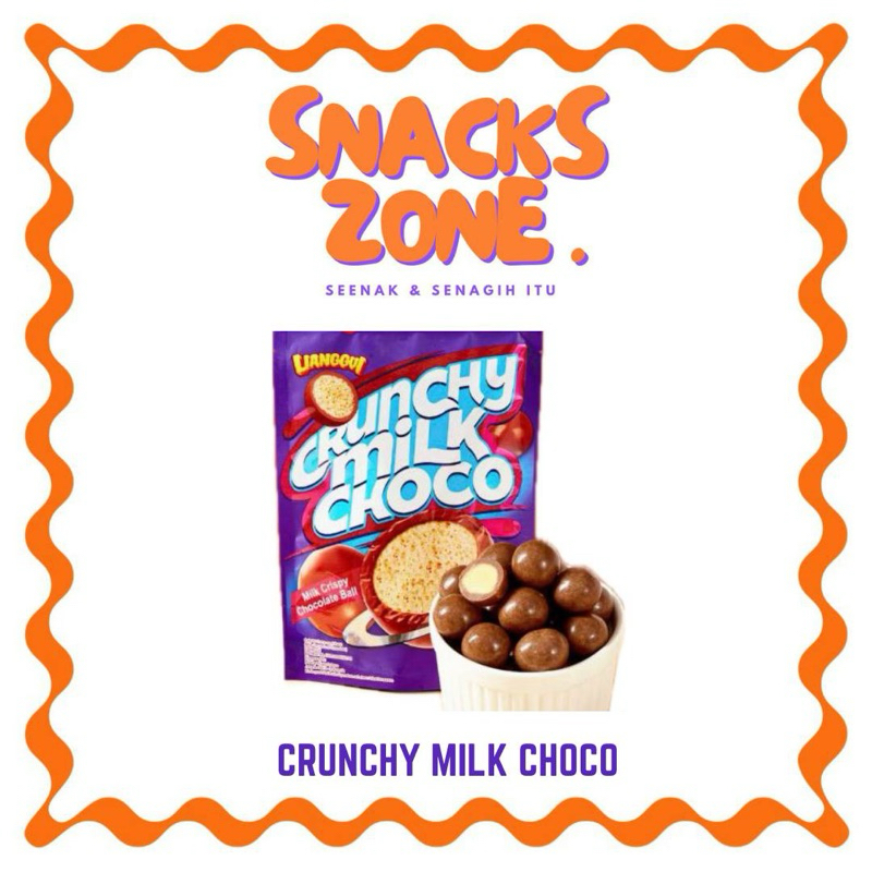 Jual Crunchy Milk Choco Lianggui / Crunchy Choco Enak & Halal | Shopee ...