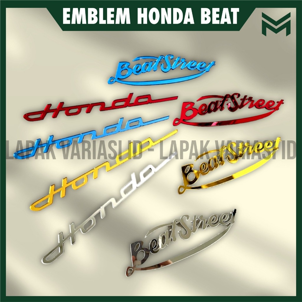Jual EMBLEM MOTOR HONDA BEAT STREET HONDA VARIO CLICK set ( 2pcs ...