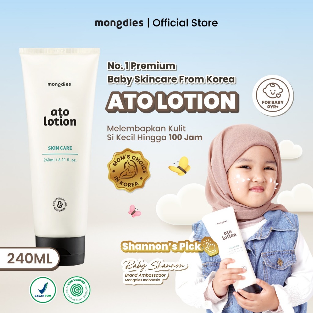 Jual MONGDIES ATO LOTION 240 ml - Lotion Perawatan Kulit Bayi dan Anak | Shopee Indonesia