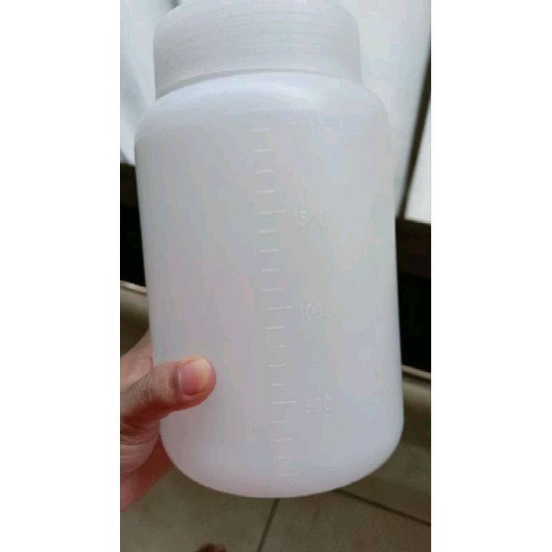 Jual Botol Sampel Plastik, Wide Mouth Bottle HDPE 2.000 ml, Siware 205.902 | Shopee Indonesia