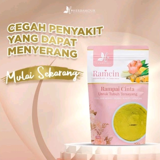 Jual Ramcin Herbalov 100g Rampai Cinta Jamu Sehat Rimpang Jahe Kunyit ...