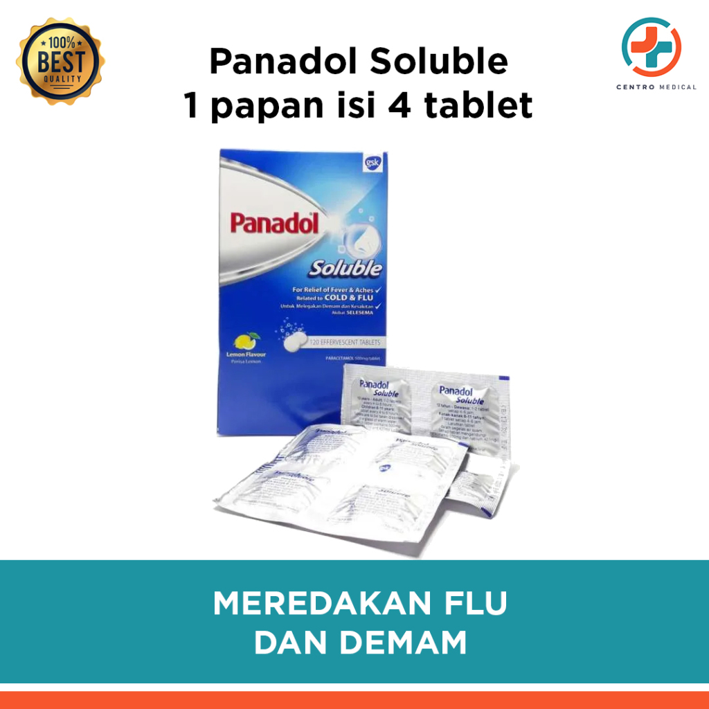 Jual Panadol soluble 1 Strip isi 4 tablet | Shopee Indonesia